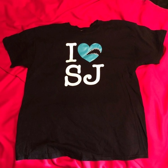 Shirts | I Love Sj Sharks Tshirt | Poshmark